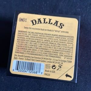 Benefit | Makeup | Dallas Rosy Bronze Blush Travel Size Mini | Poshmark